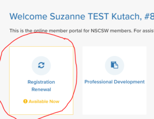 NSCSW | Annual renewals for 2026 are open!